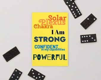 32 Printable Mini Solar Plexus Chakra Affirmation Cards - Etsy