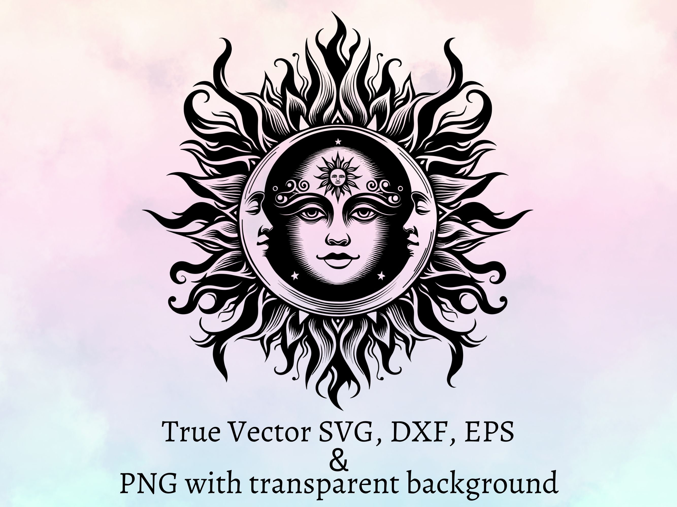 Mystic Sun Mandala SVG Bundle | Celestial Boho Chic Cut Files ...