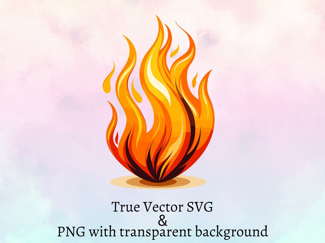 Flames SVG, Fire PNG Bundle - Free Commercial Use! - Etsy