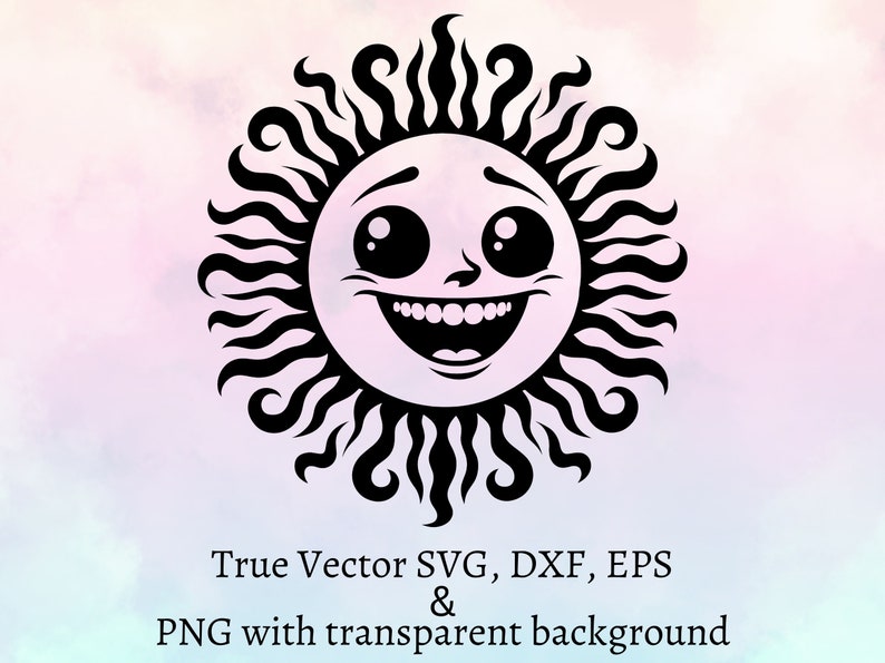 Summer Sun SVG, Detailed Sun Design for Cricut, Laser Cut Engraving Sun ...