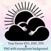 Cute Sun Hugging Cloud SVG, Adorable Weather Design for Cricut, Laser ...