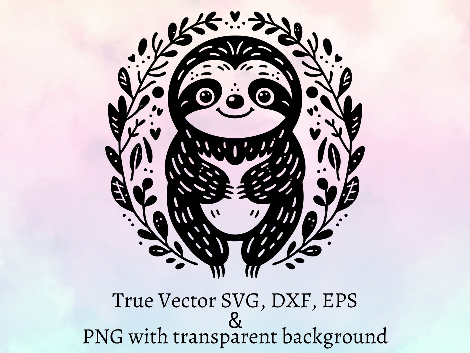 Cute Sloth SVG Bundle: Perfect for Cricut Projects, Animal Posters ...