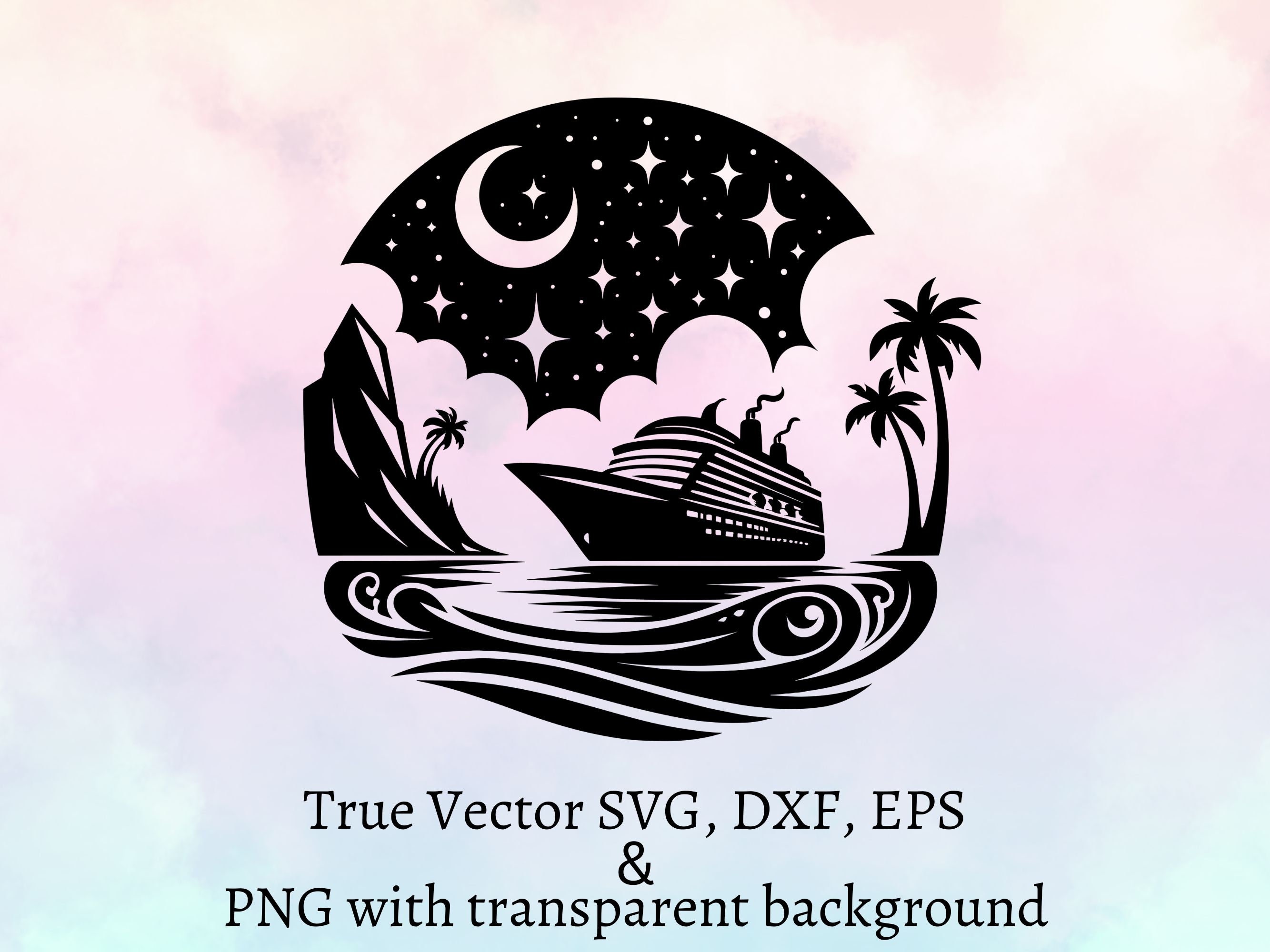 Cruise SVG Collection Cricut, Laser Cut Files Nautical and Sailing ...