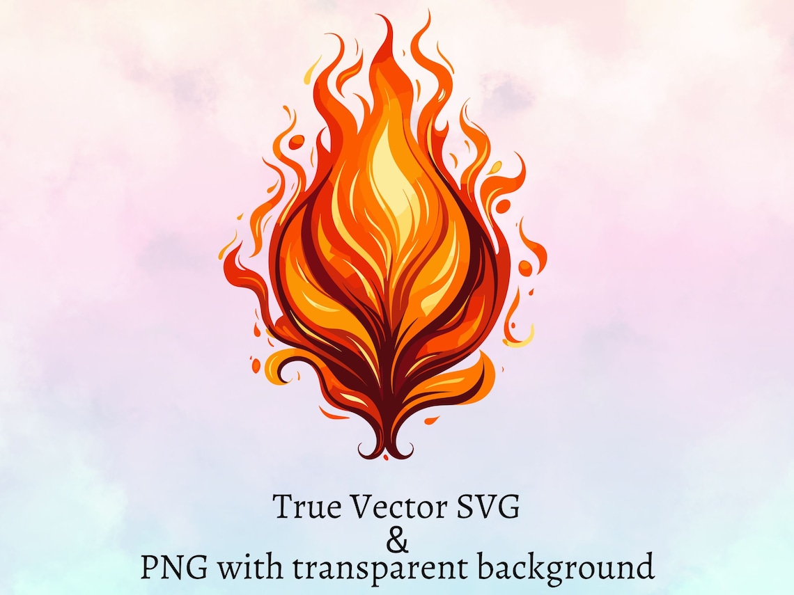 Flames SVG, Fire PNG Bundle - Free Commercial Use! - Etsy