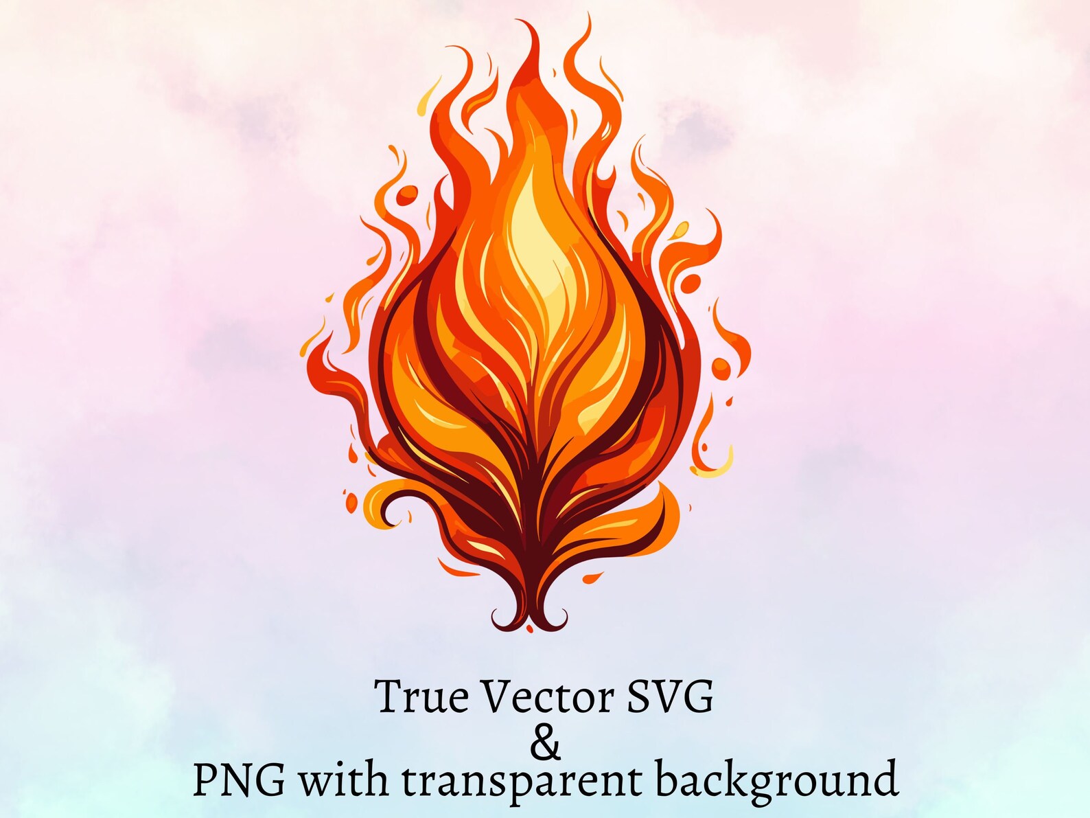 Flames SVG, Fire PNG Bundle - Free Commercial Use! - Etsy