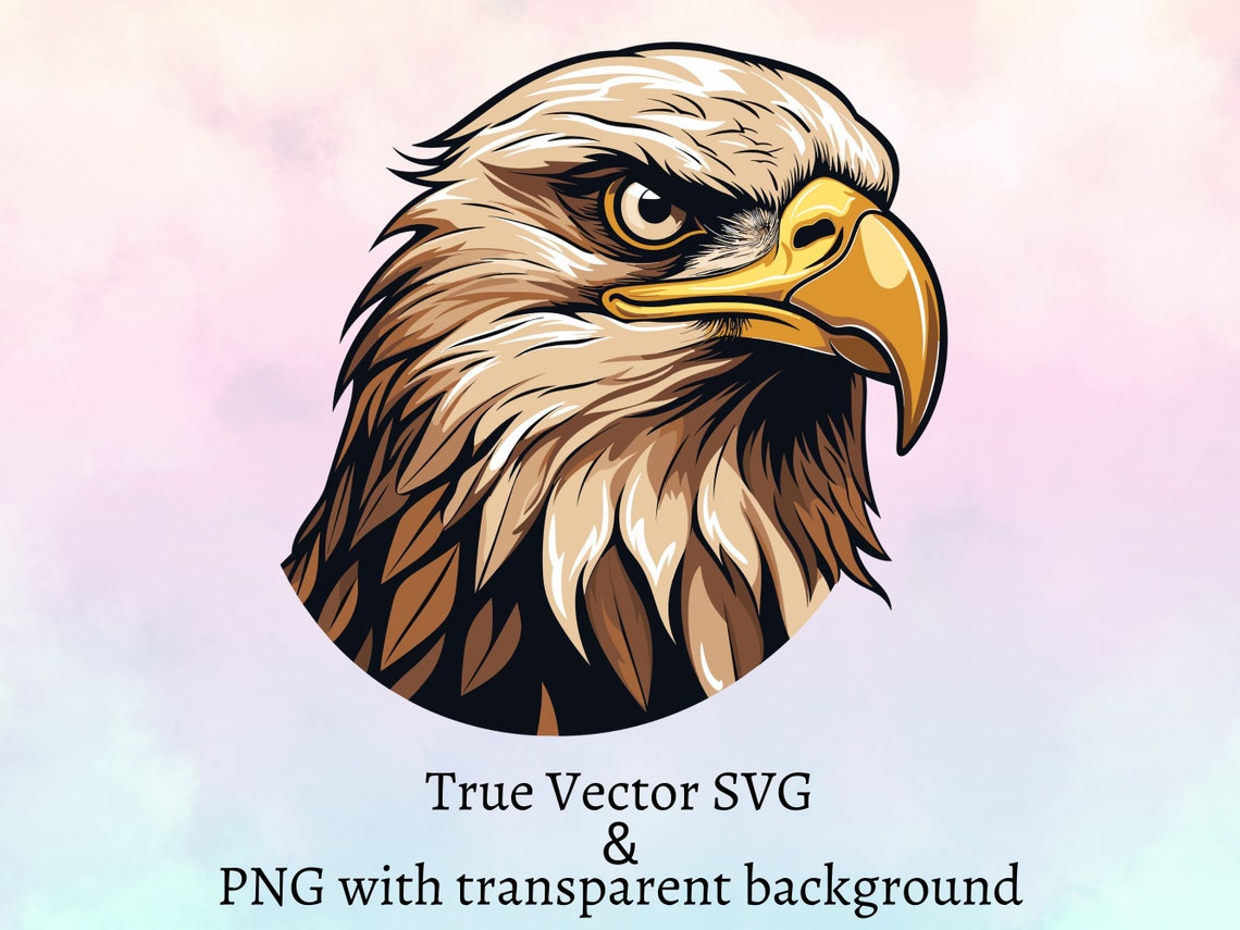 Eagle SVG Vector Files and Transparent PNG Bundle Free - Etsy