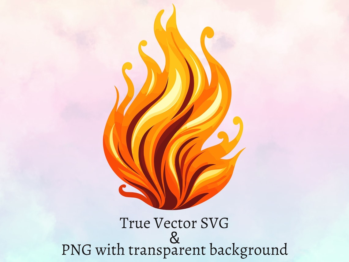 Flames SVG, Fire PNG Bundle - Free Commercial Use! - Etsy