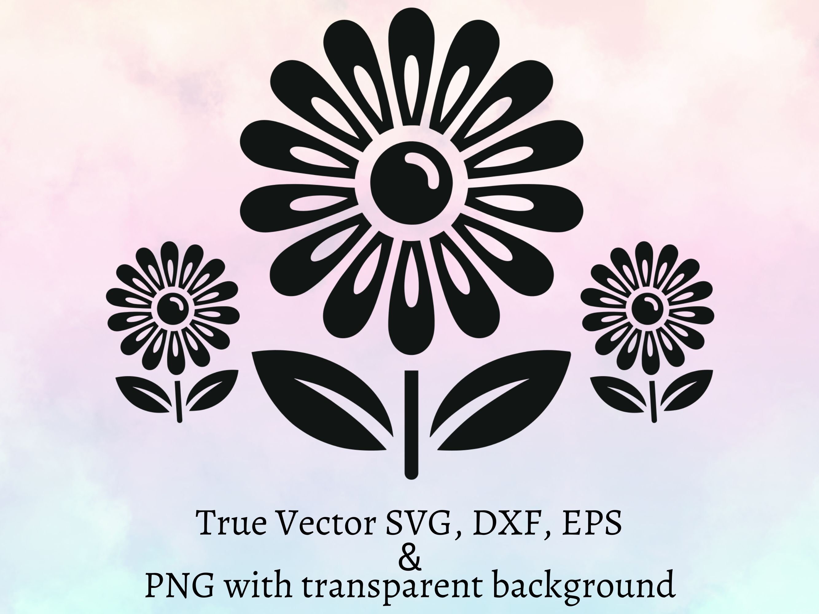 Charming Daisy SVG File, Elegant Floral Design Clipart, Versatile ...