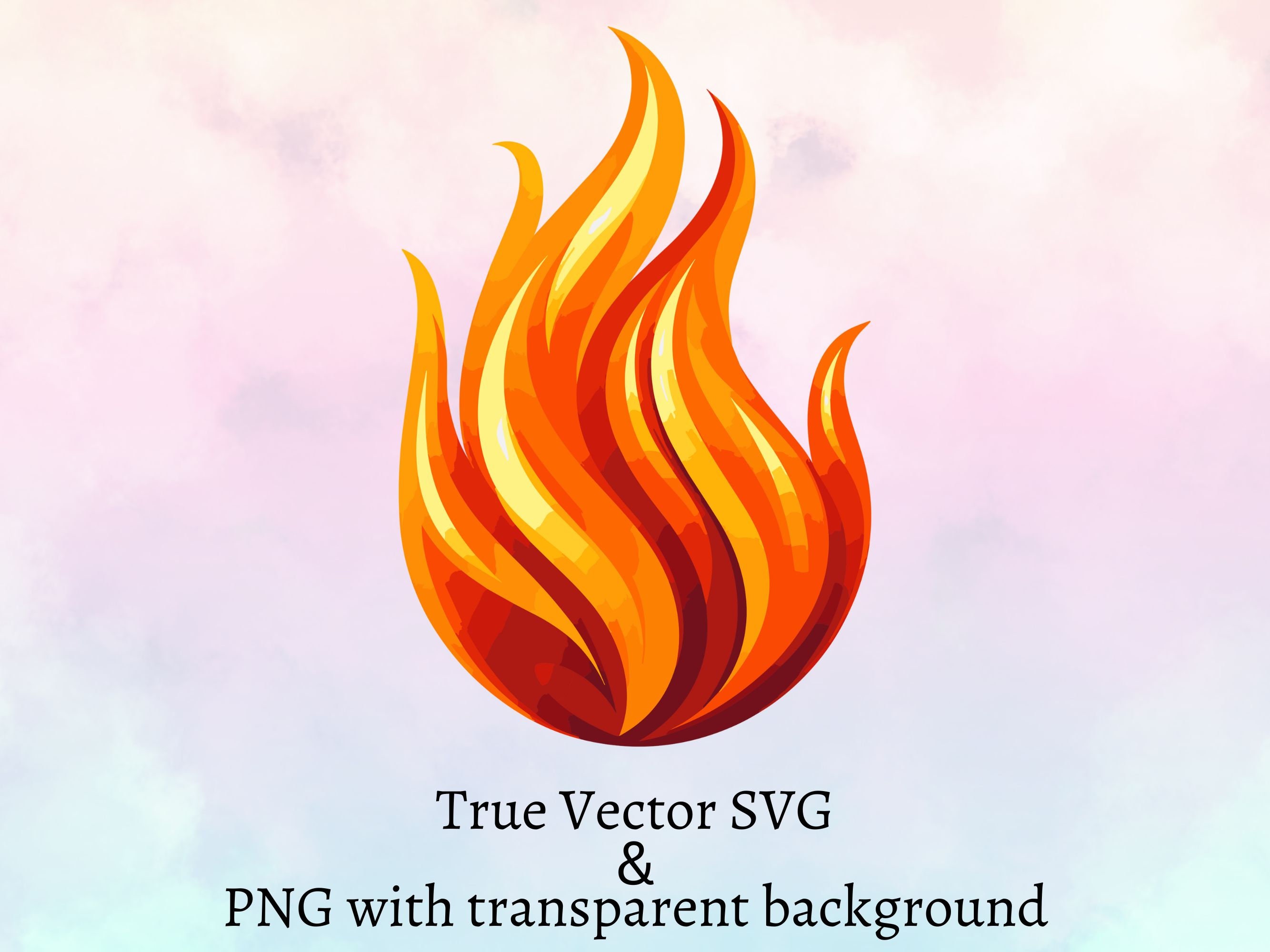 Flames SVG Bundle - Fire and Heat Designs (digital Download) - Etsy
