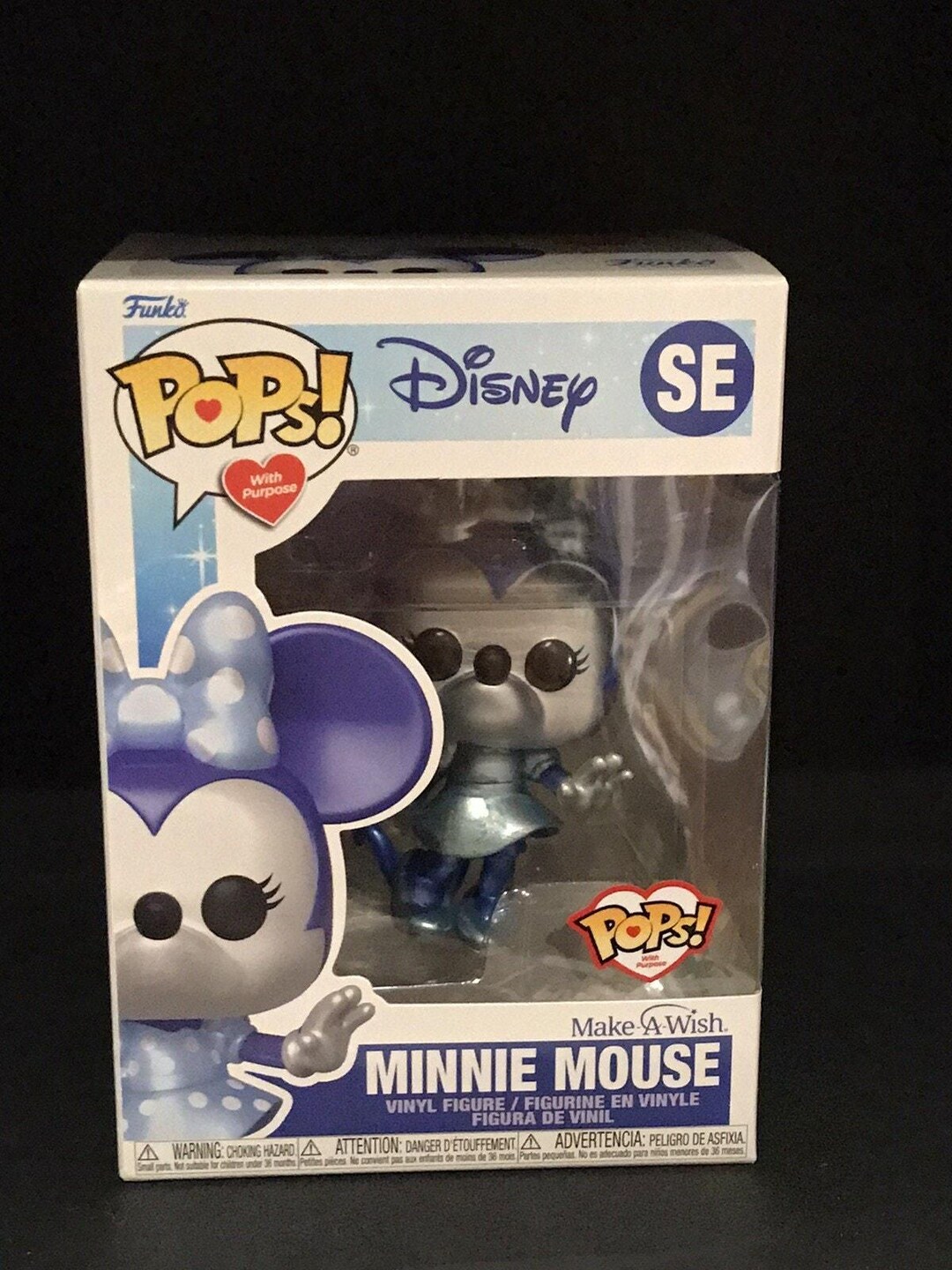 Funko Pop - Rare Disney - Minnie Mouse Make-a-wish SE , Metallic Silver ...