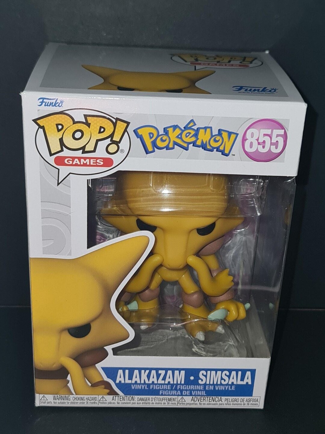 Funko POP! Games Alakazam Pokemon #855 Vinyl Figure New - Etsy