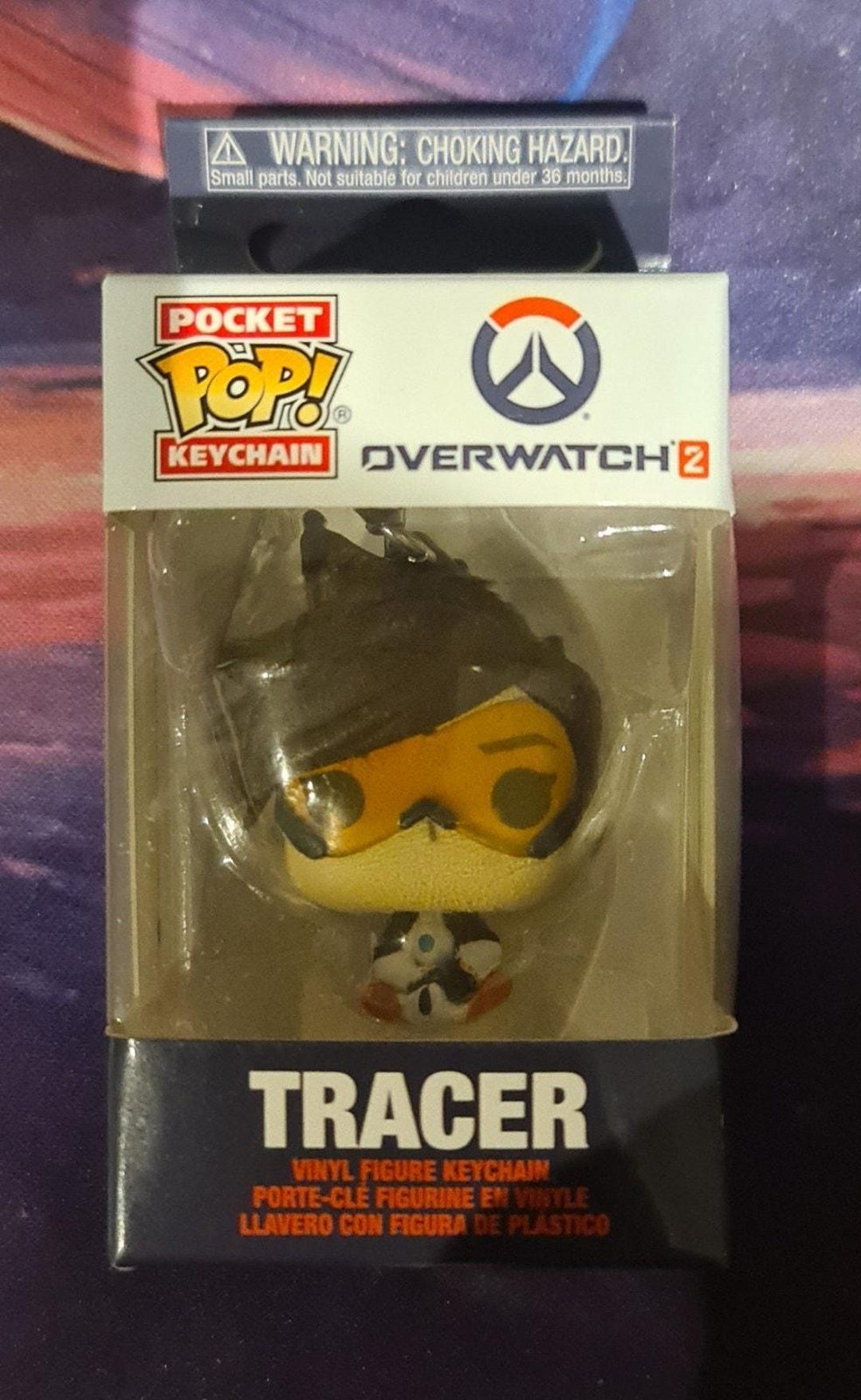 Funko Pop Tracer Keyring Overwatch 2 Gaming Keychain Vinyl Figure ...