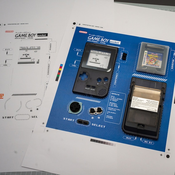 Gameboy Template - Etsy