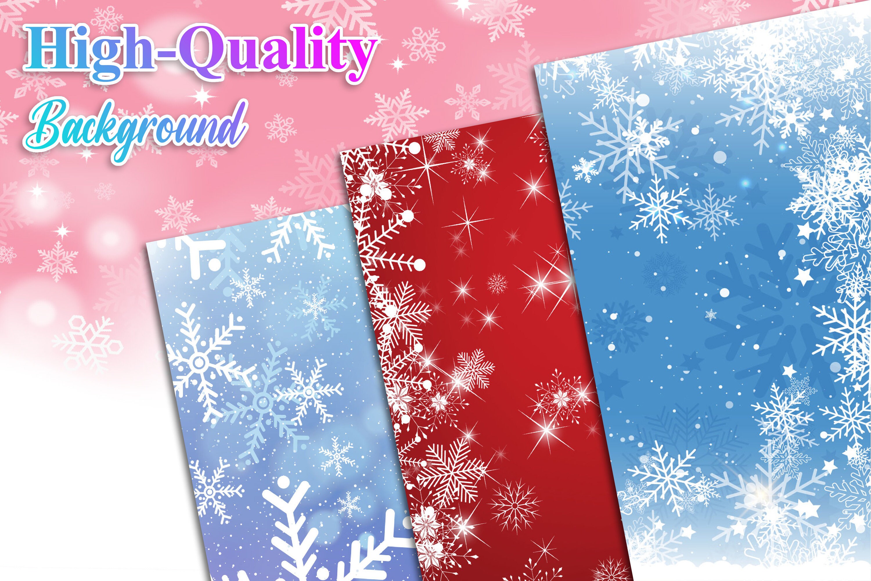 Snowflake Background, Snowfall Background, Christmas Snowflake ...
