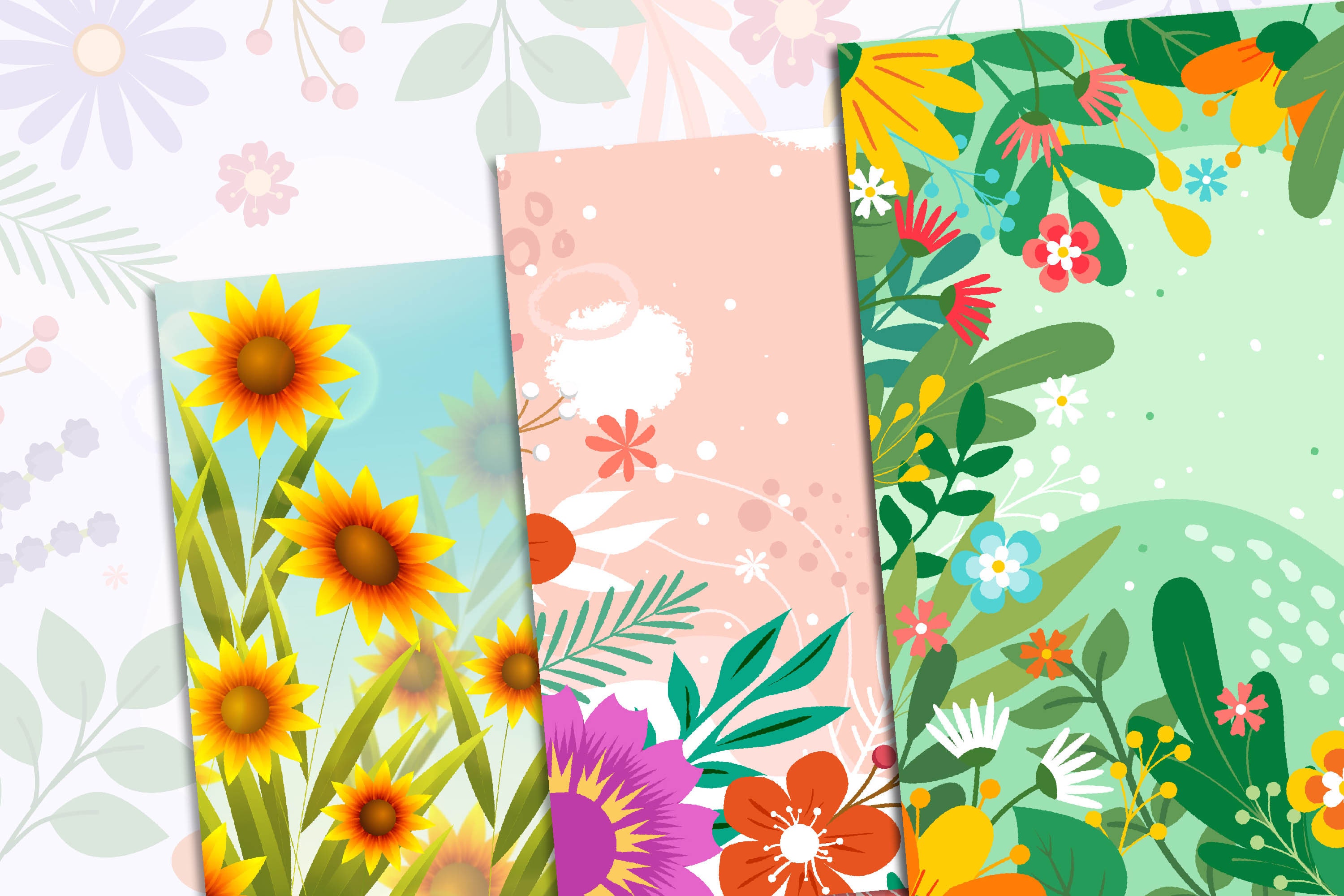 Spring Background Digital, Spring Backgrounds, Spring Backdrop, Spring ...