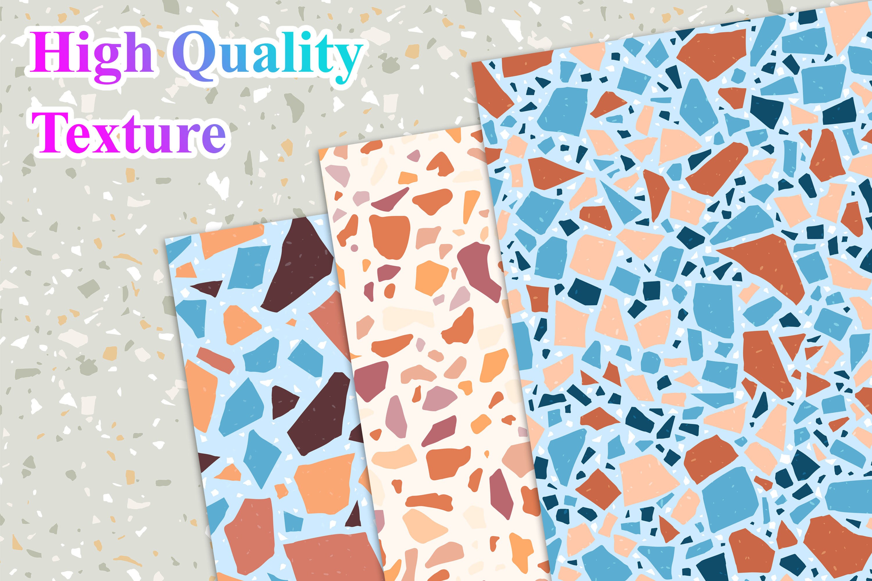 Terrazzo Texture Seamless Pattern, Terrazzo Pattern, Terrazzo Marble ...