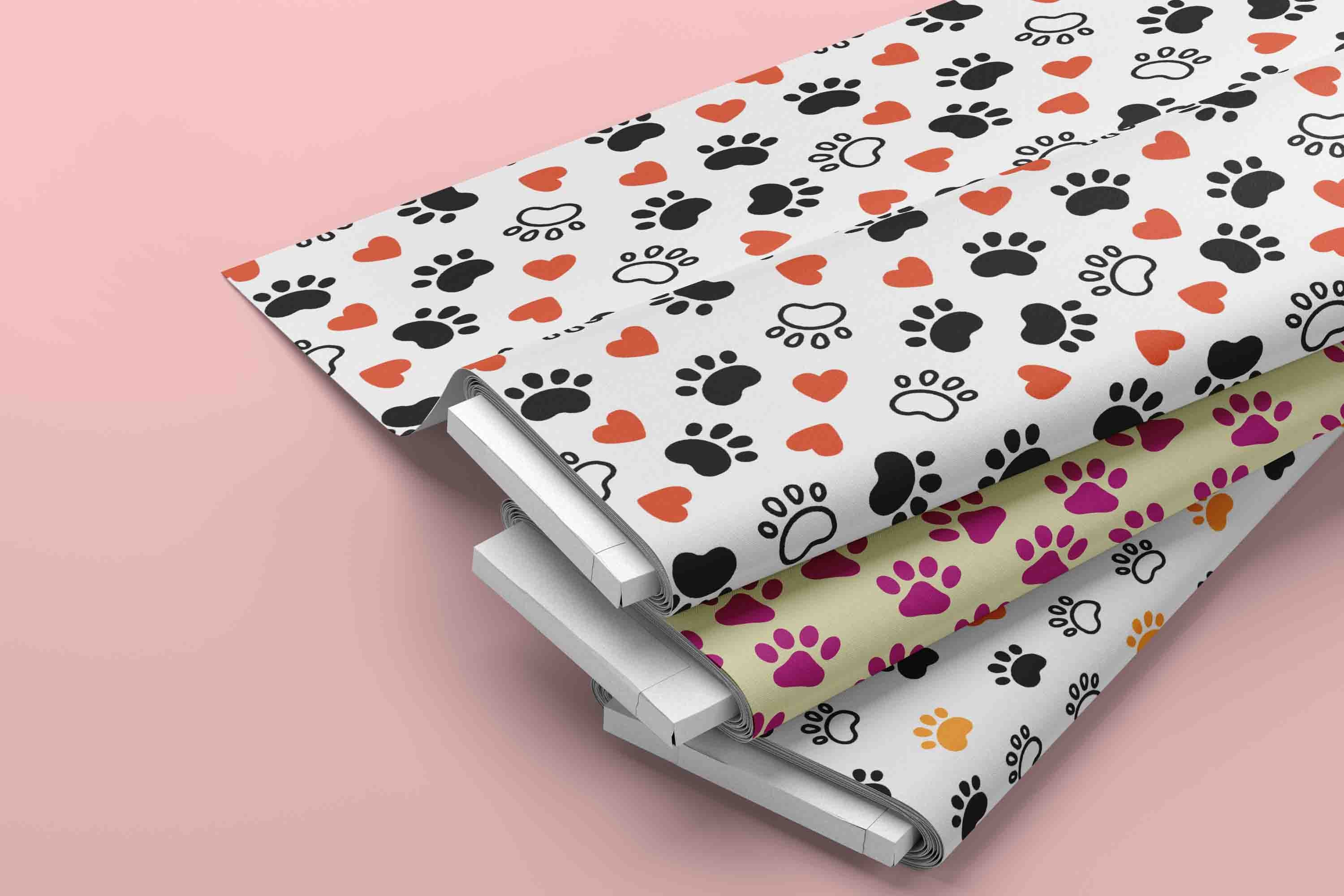 Dog Paw Print Seamless Pattern, Dog Paw Pattern, Dog Paw Digital Paper ...