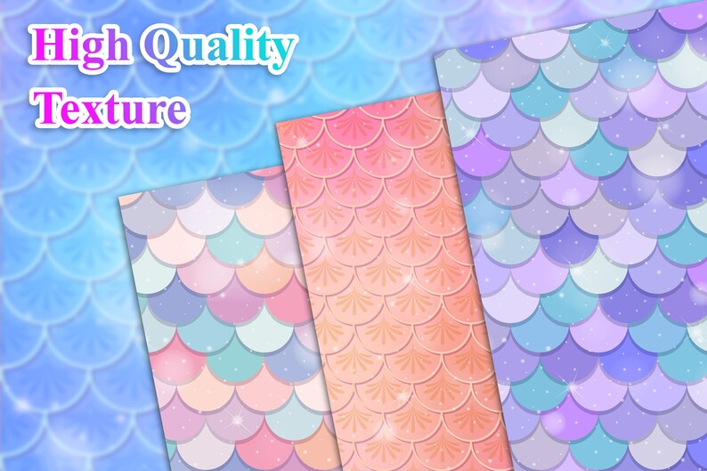 Mermaid Scale Digital Paper, Mermaid Scale Background, Mermaid Scale ...