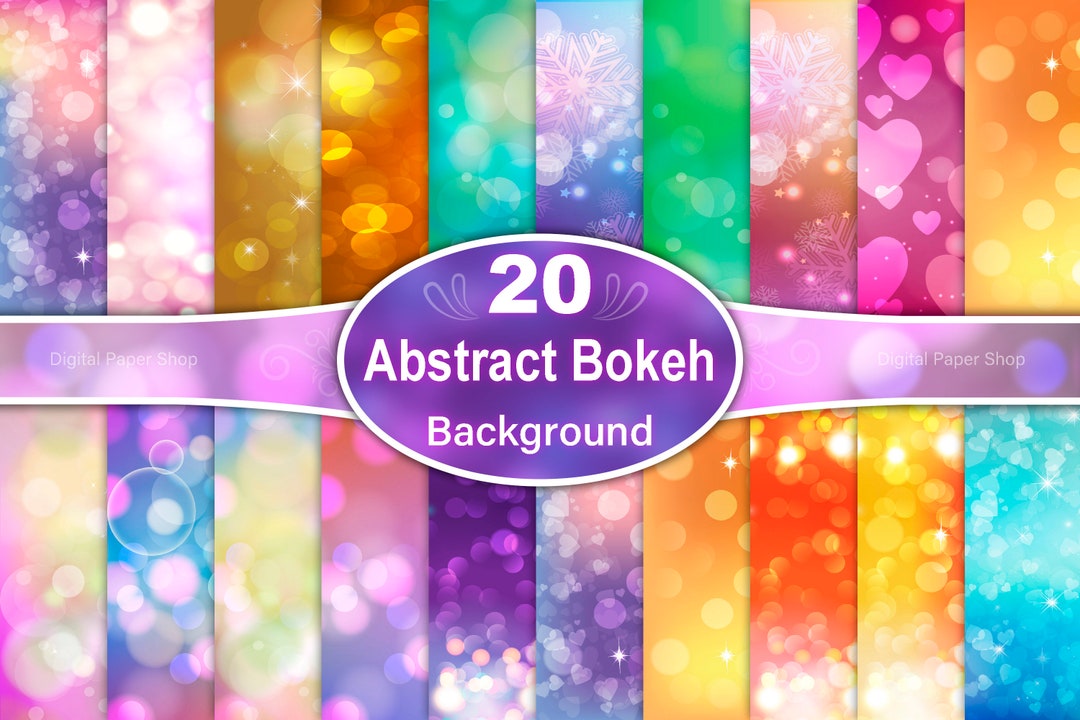 Bokeh Digital Papers, Bokeh Background, Bokeh Wallpaper, Bokeh Overlay ...