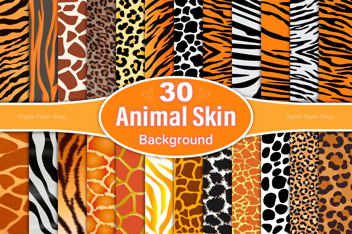 Animal Print Digital Paper: Safari Skin Textures (30 JPG Files) - Etsy