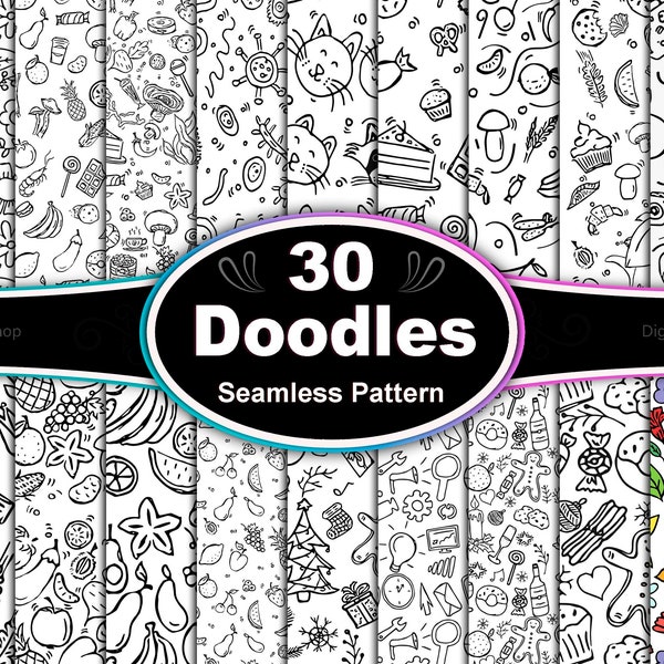 Doodle Patterns - Etsy