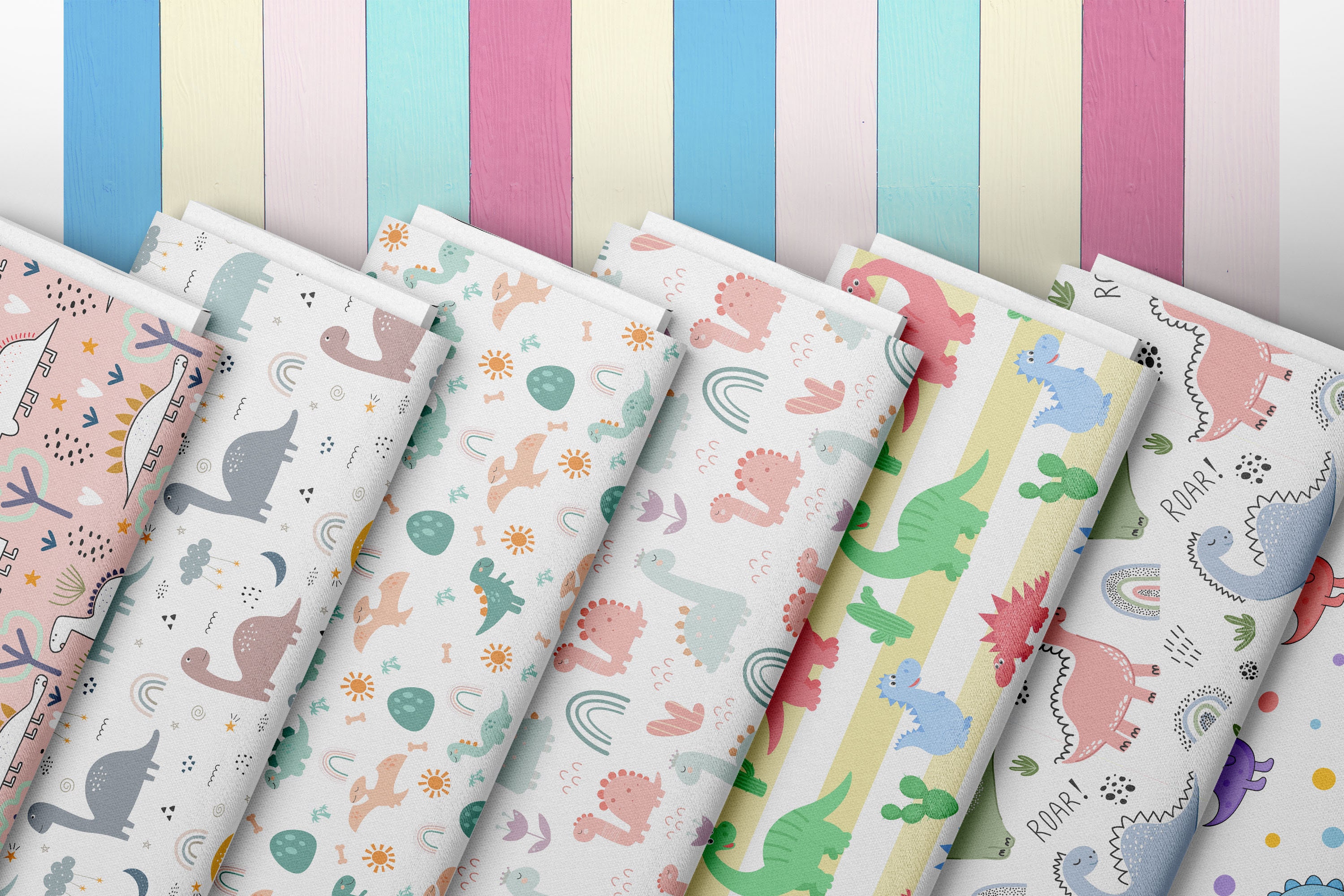 Baby Dinosaur Seamless Pattern, Cute Dinosaur Pattern, Baby Dinosaur ...