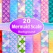 Mermaid Scale Digital Paper: Rainbow Backgrounds (digital Download) - Etsy