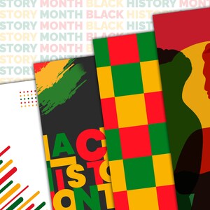 Black History Month Digital Paper: African Kwanzaa Patterns (digital ...