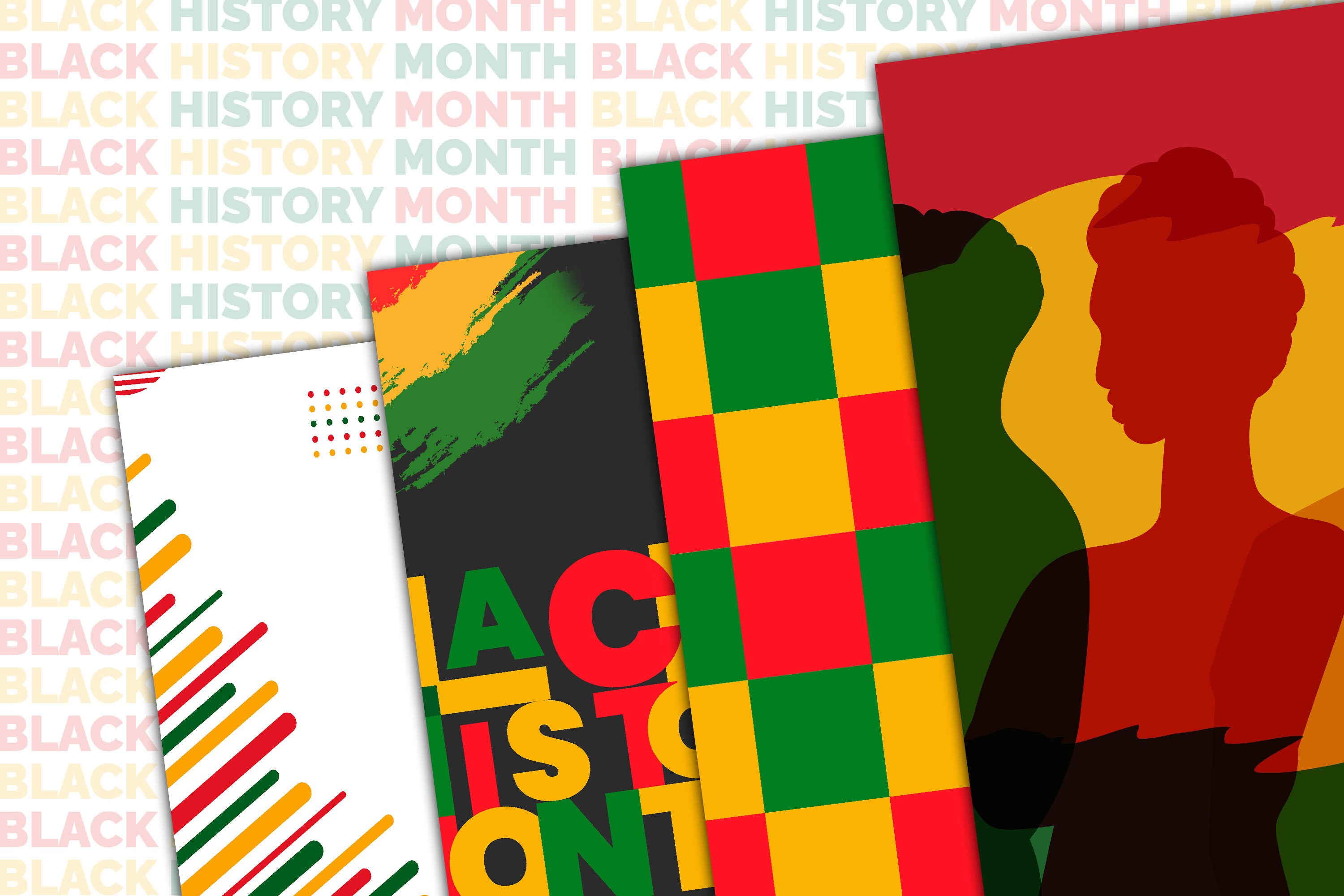 Black History Month Digital Paper: African Kwanzaa Patterns (digital ...