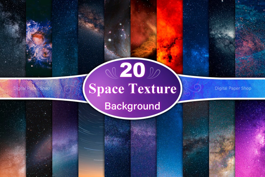 Space Texture Backgrounds: Galaxy Digital Paper (3600x3600 Px) (digital ...