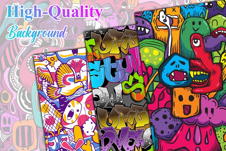 Urban Living Room Graffiti Wallpaper, Graffiti Background, Graffiti ...