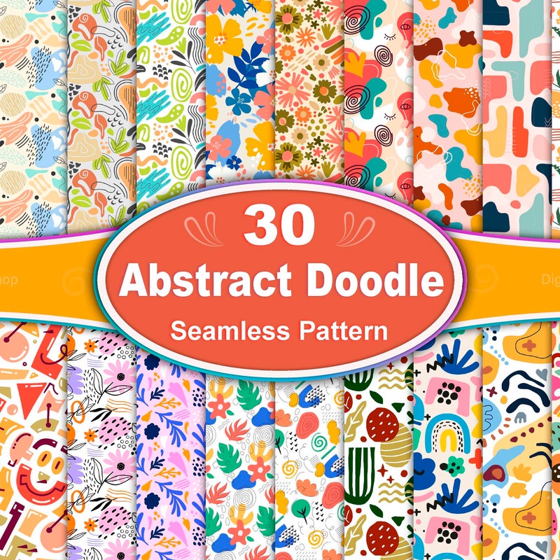 Doodle Pattern - Etsy