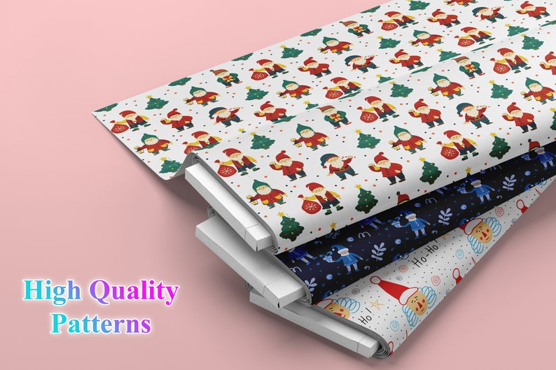 Christmas Gnome Seamless Pattern, Christmas Gnome Pattern, Christmas ...