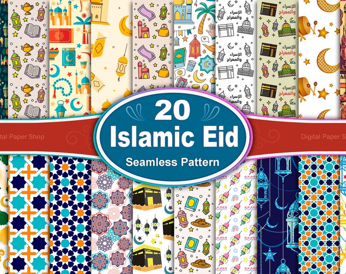 Ramadan und Eid: 20 + 1 Bonus nahtlose Muster, süß und skurril ...