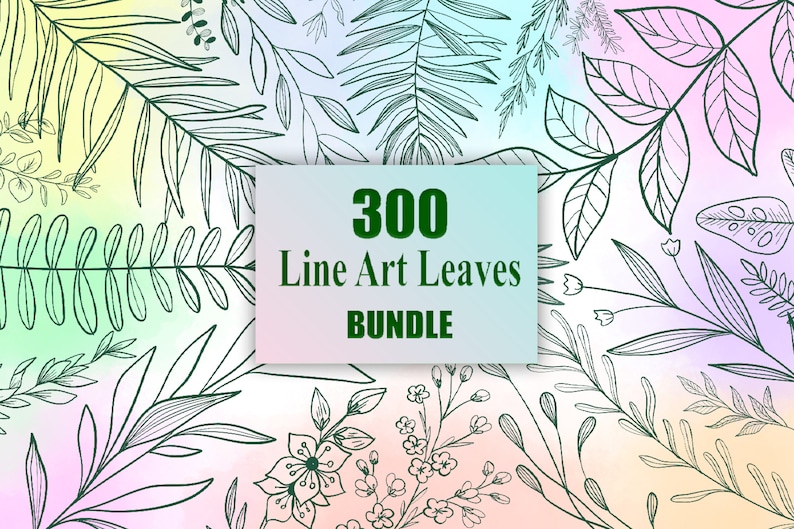 Hand Drawn Line Art Leaves, Doodle Leaves Clipart, Doodle Leaf PNG ...