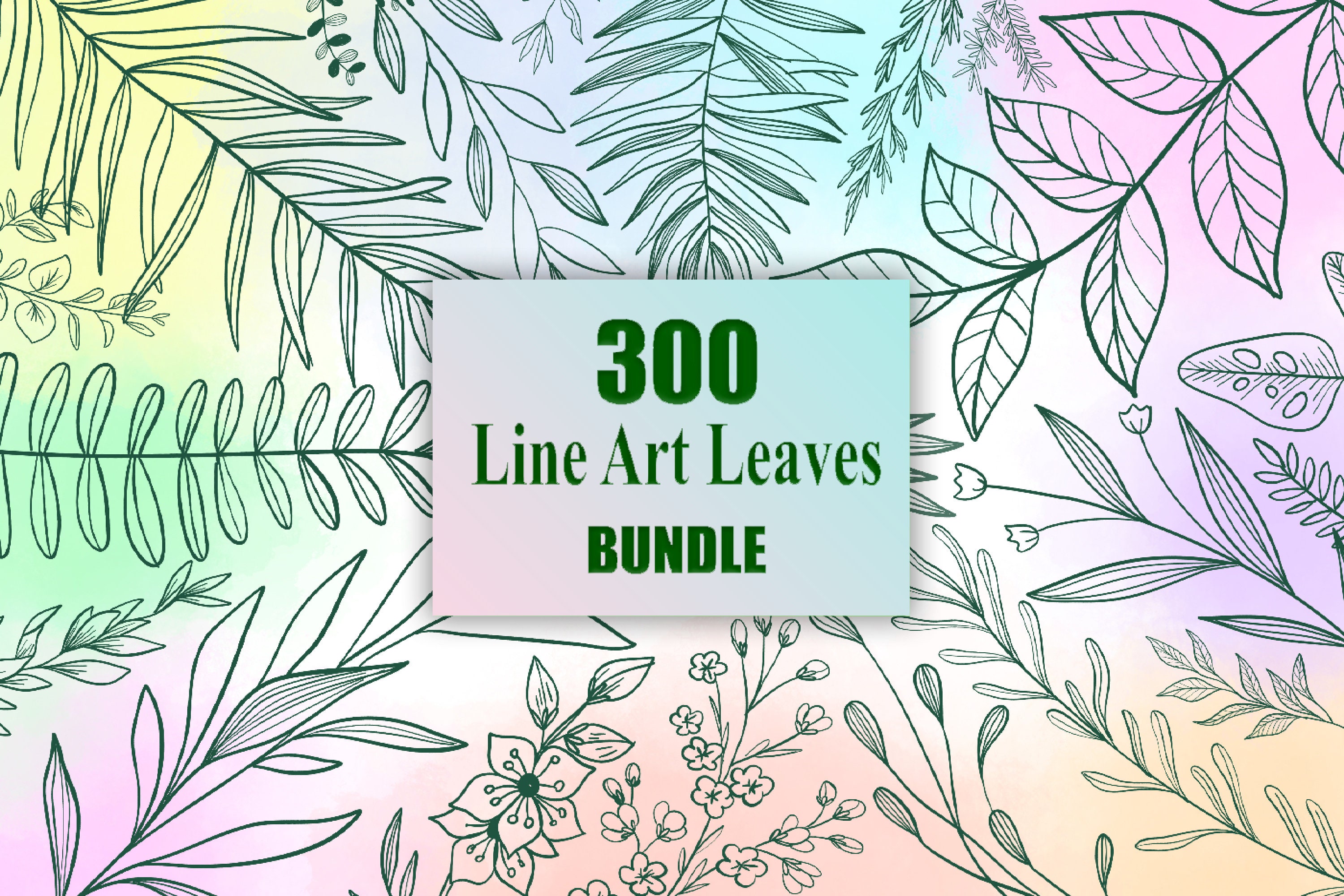 Hand Drawn Line Art Leaves, Doodle Leaves Clipart, Doodle Leaf PNG ...