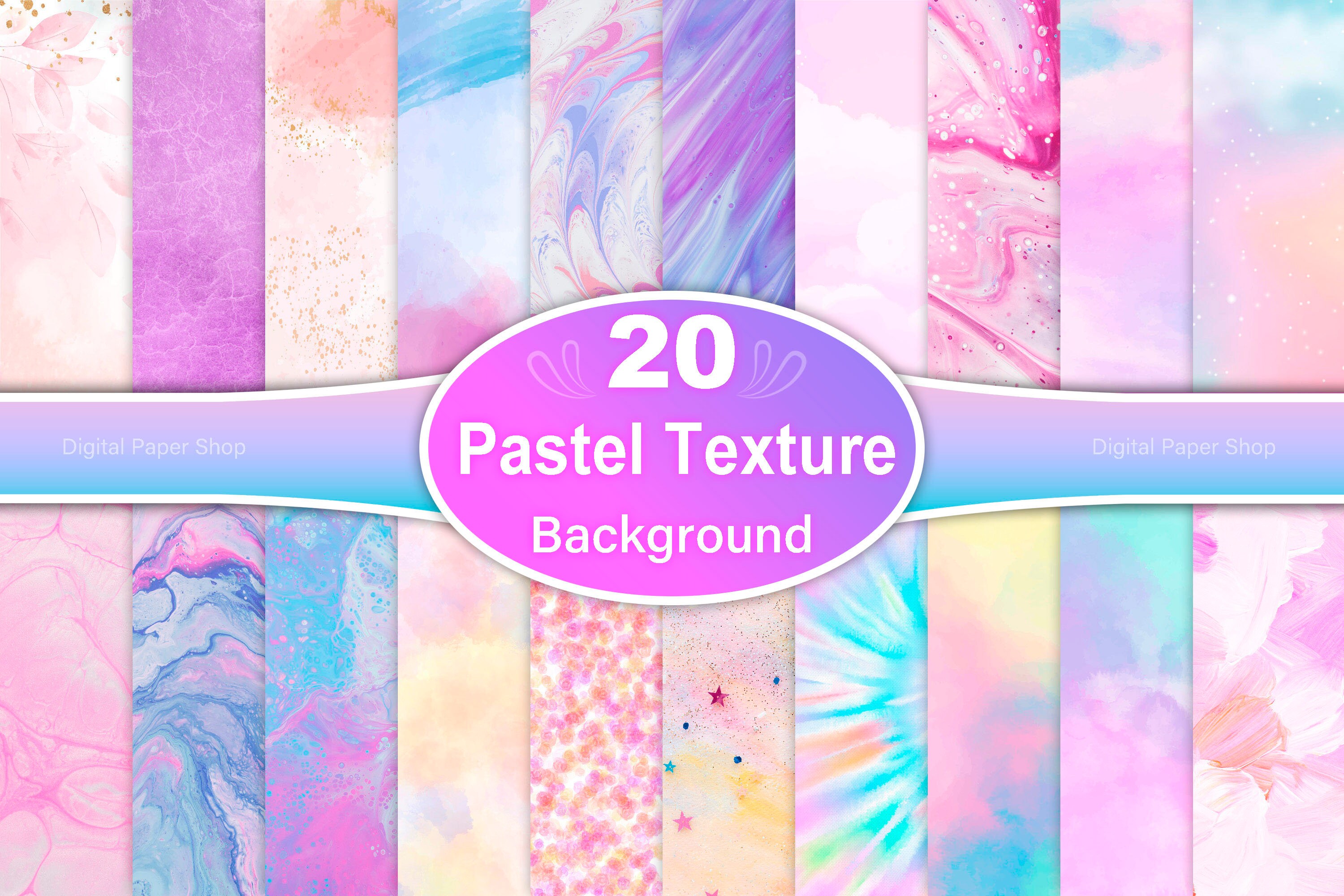 Pastel Texture Background, Pastel Digital Paper, Soft Pastel Background ...