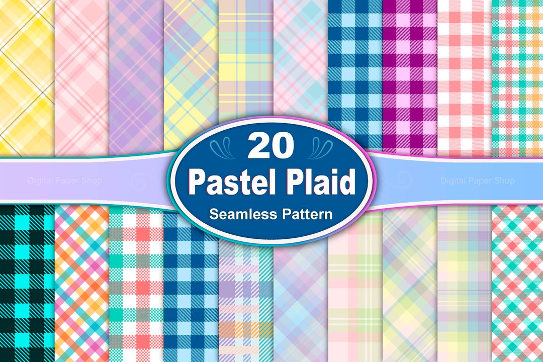 Pastel Plaid Seamless Pattern, Pastel Plaid Pattern, Pastel Plaid ...
