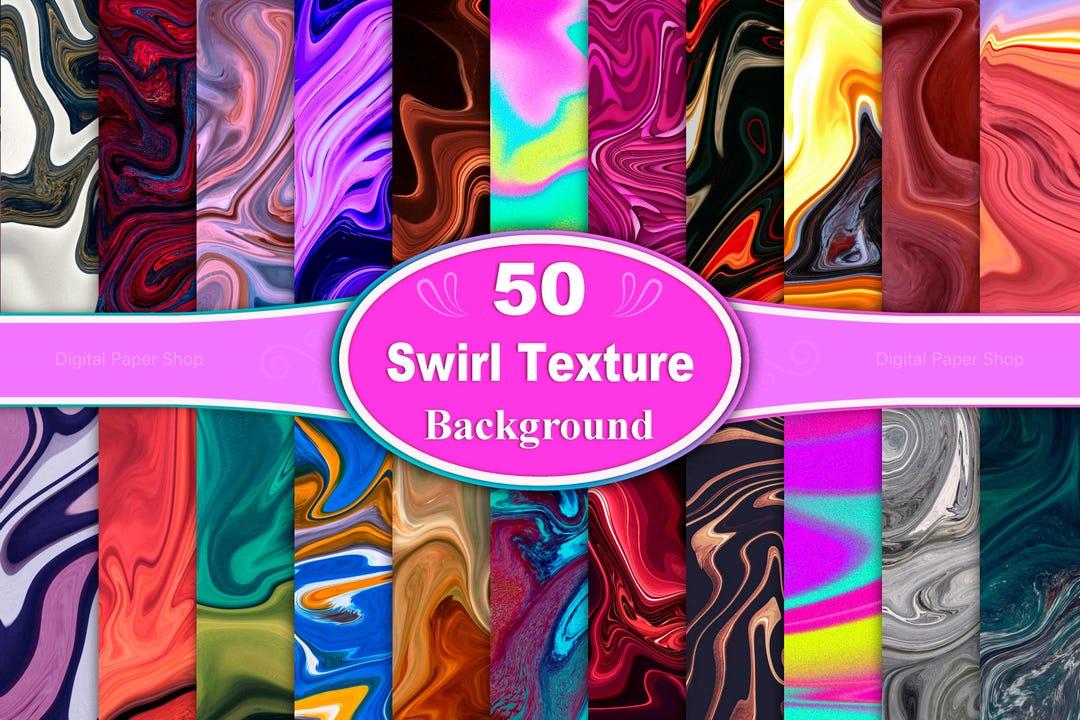 Swirl Textures Digital Paper, Marble Swirls Background, Swirls Digital ...