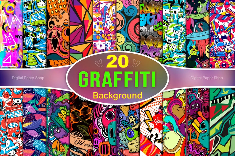 Urban Living Room Graffiti Wallpaper, Graffiti Background, Graffiti ...