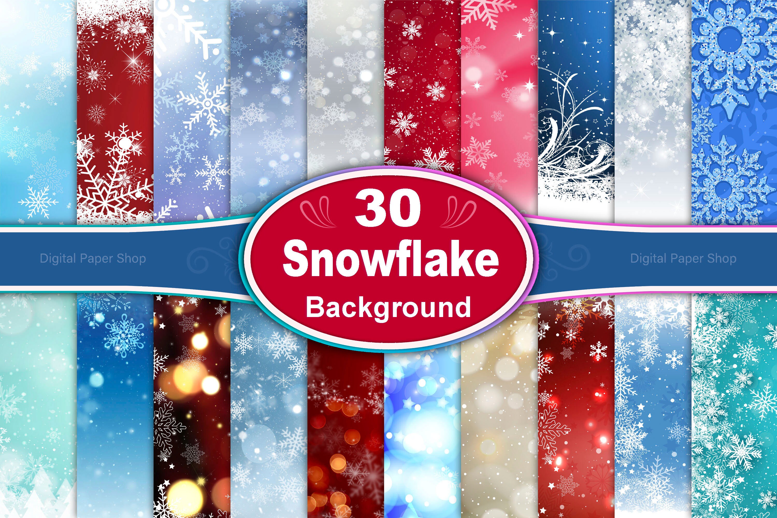 Snowflake Background, Snowfall Background, Christmas Snowflake ...