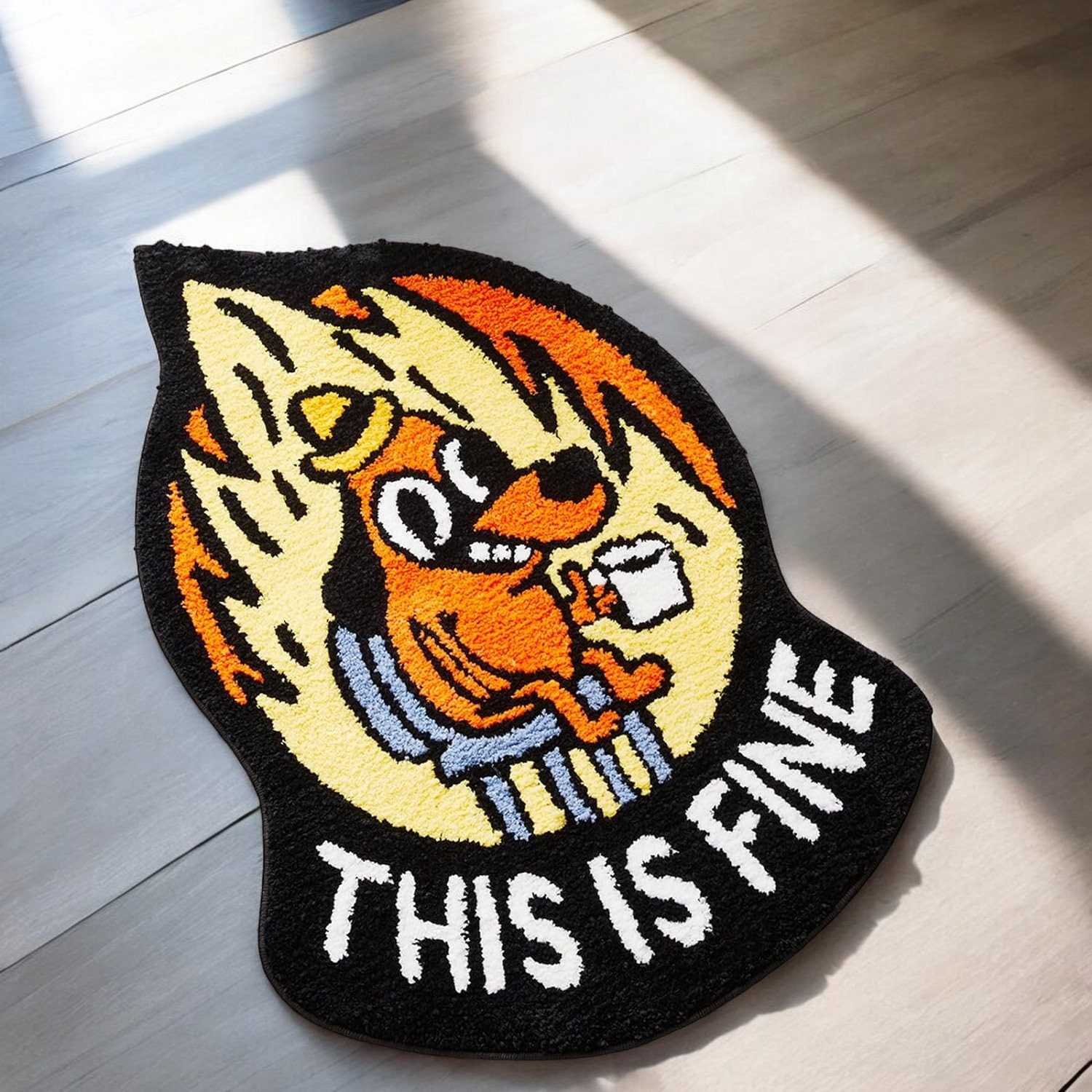 This is Fine Dog Rug for Bedroom, Cute Soft Bathroom Mat, Kids Room ...