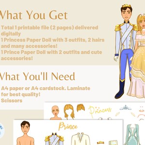 Paper Doll Prince & Princess Regency Era Printable Arts - Etsy
