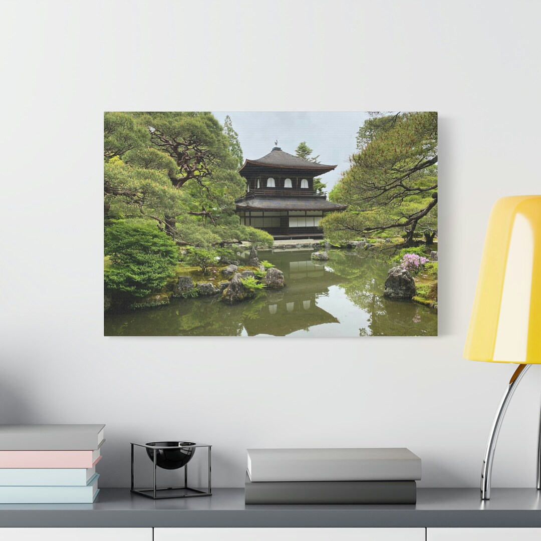 Japanese Temple Classic Canvas - Etsy