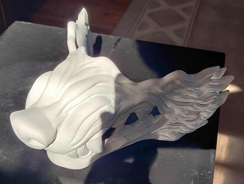 Wolf Mask - 3D Printed Base - Etsy
