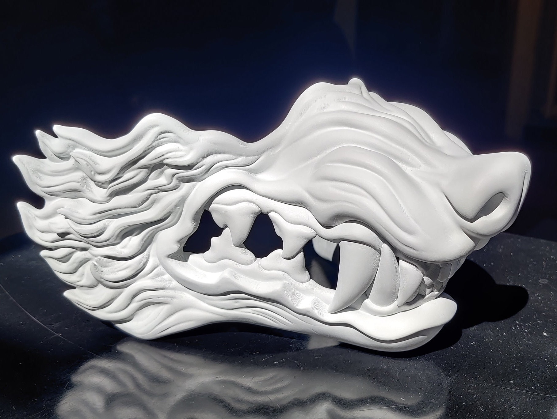 Wolf Mask - 3D Printed Base - Etsy