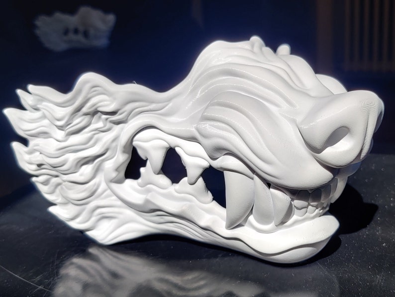 Wolf Mask - 3D Printed Base - Etsy