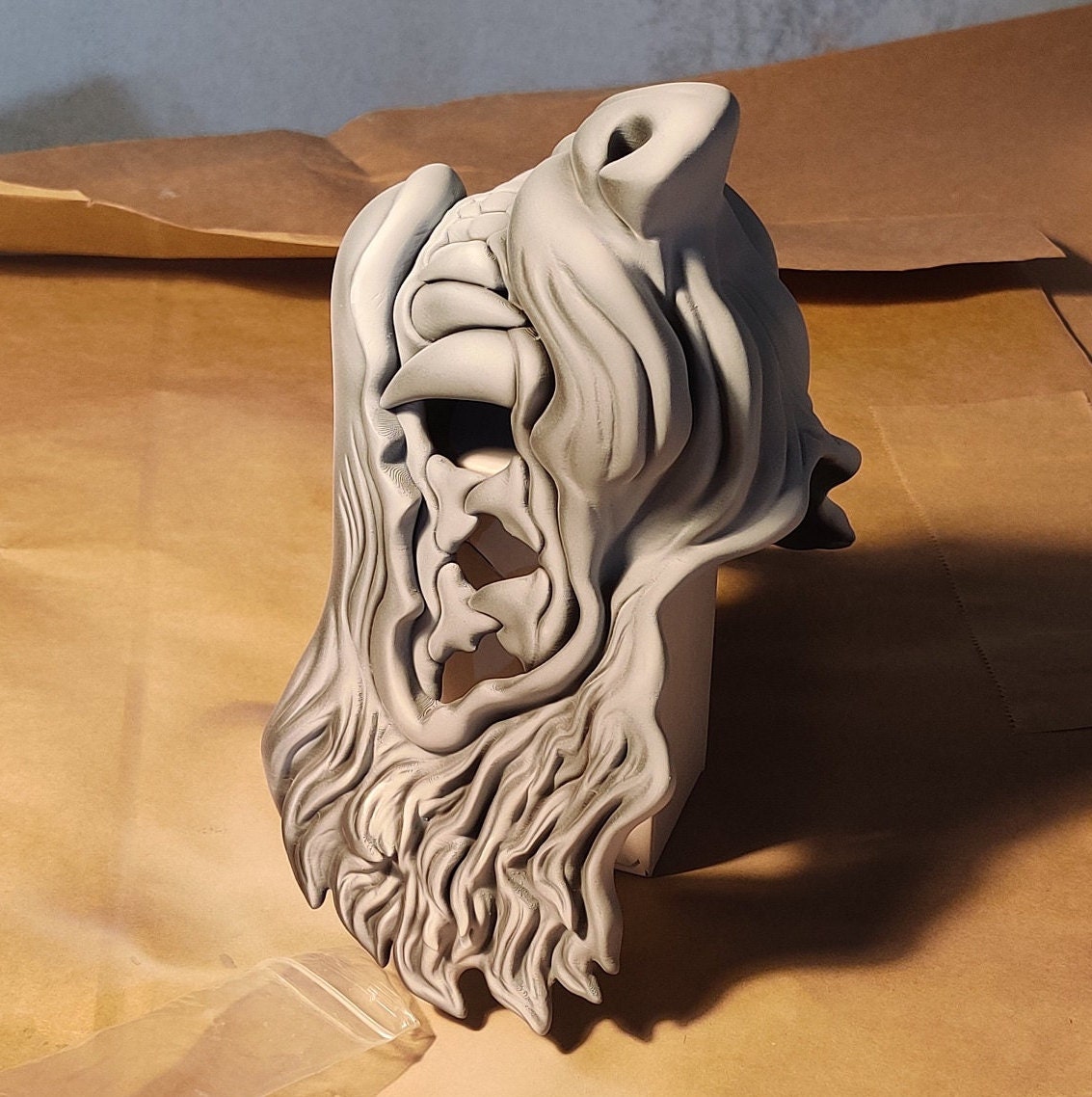 Wolf Mask - 3D Printed Base - Etsy
