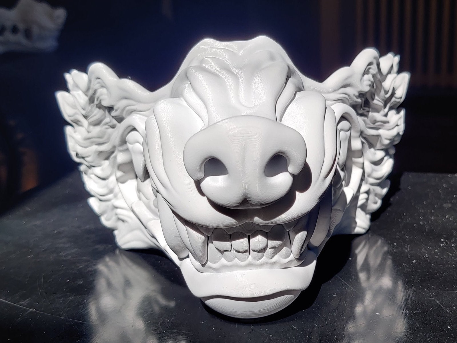 Wolf Mask - 3D Printed Base - Etsy