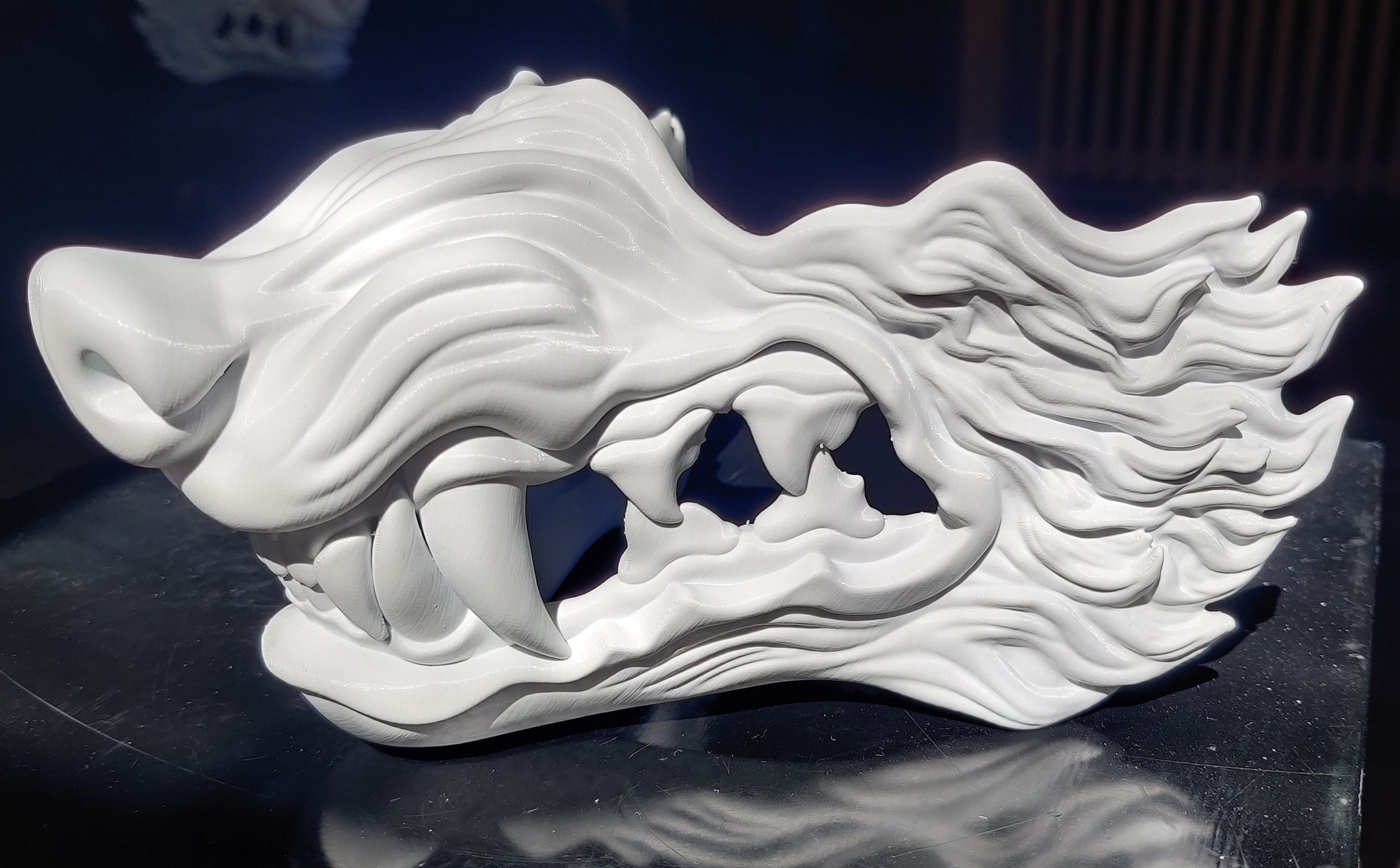 Wolf Mask - 3D Printed Base - Etsy